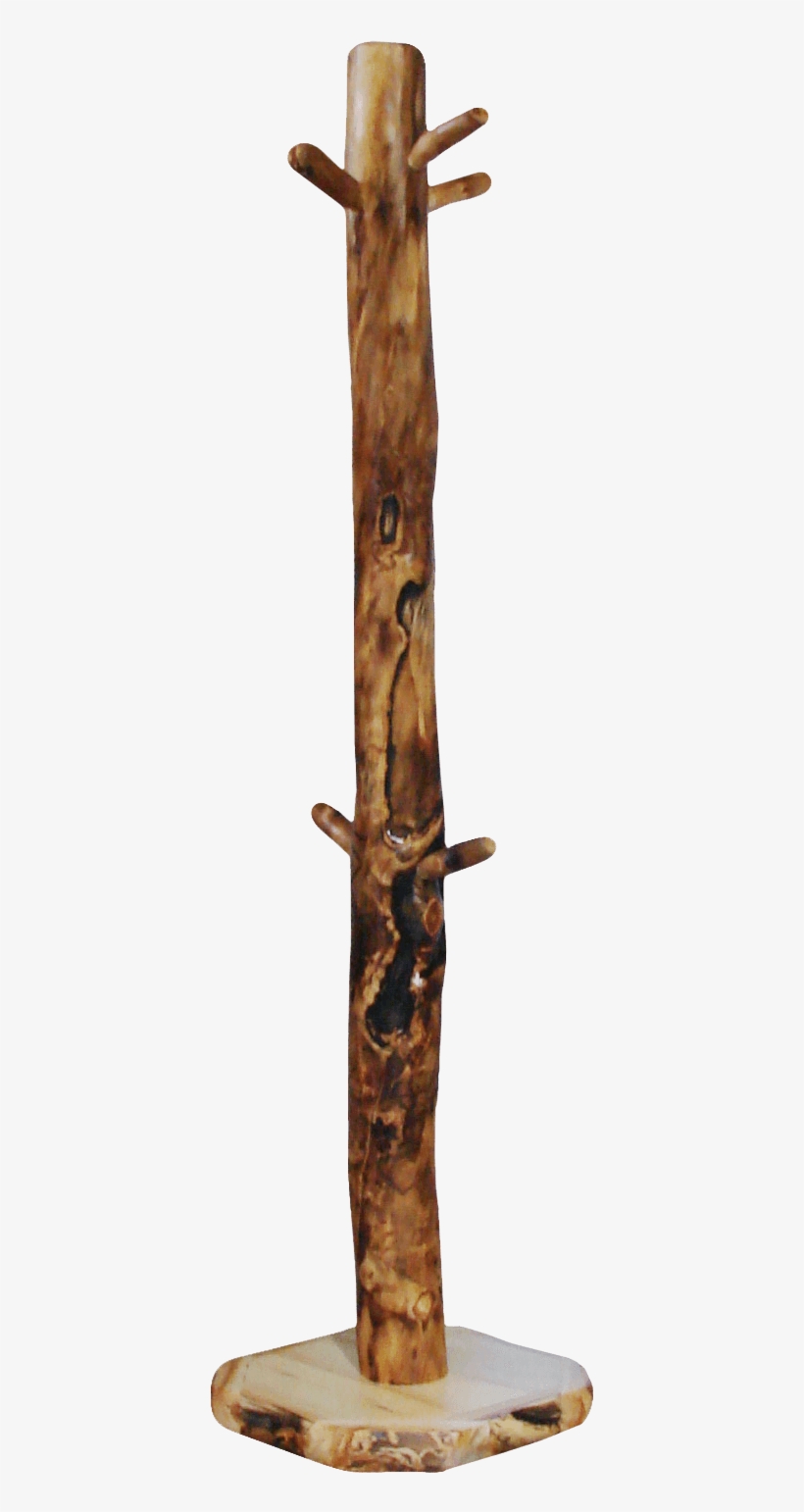 Aspen Log Coat Tree - Carving Transparent PNG - 1400x1462 - Free ...