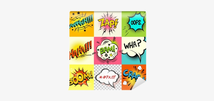 Comic Book Expressions A Set Of Comic Book Speech Bubbles - Comic ...