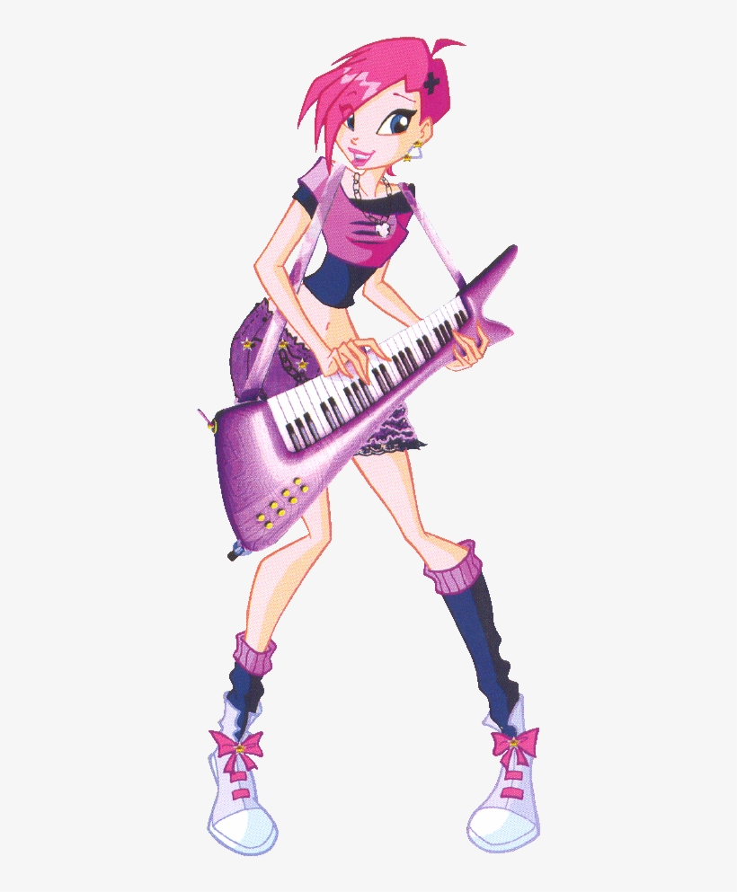 Tecna 4 Concert Full - Winx Club Tecna Band Transparent PNG - 415x952 ...