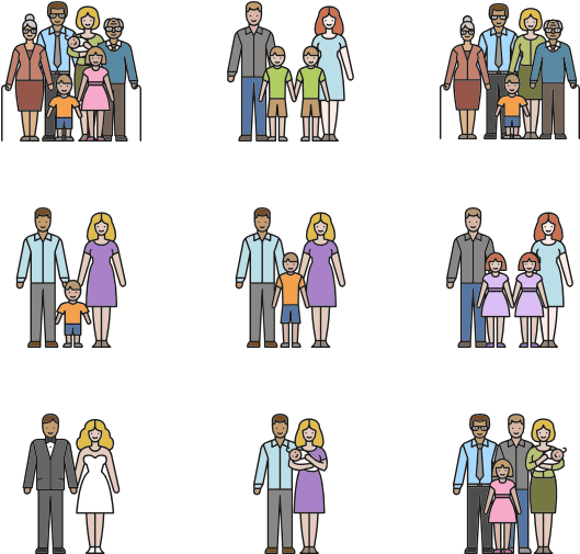 Download HD Linear Color Families - Flat Icon Family Transparent PNG ...