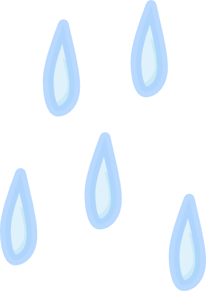 Download HD Raindrops Clipart Rain Droplet - Cartoon Rain Drops Png ...