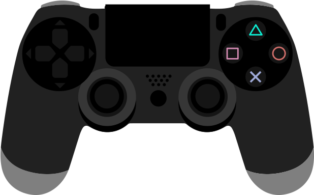 Download Ps4 Controller Png Graphic Cave - Video Game Clipart - HD ...