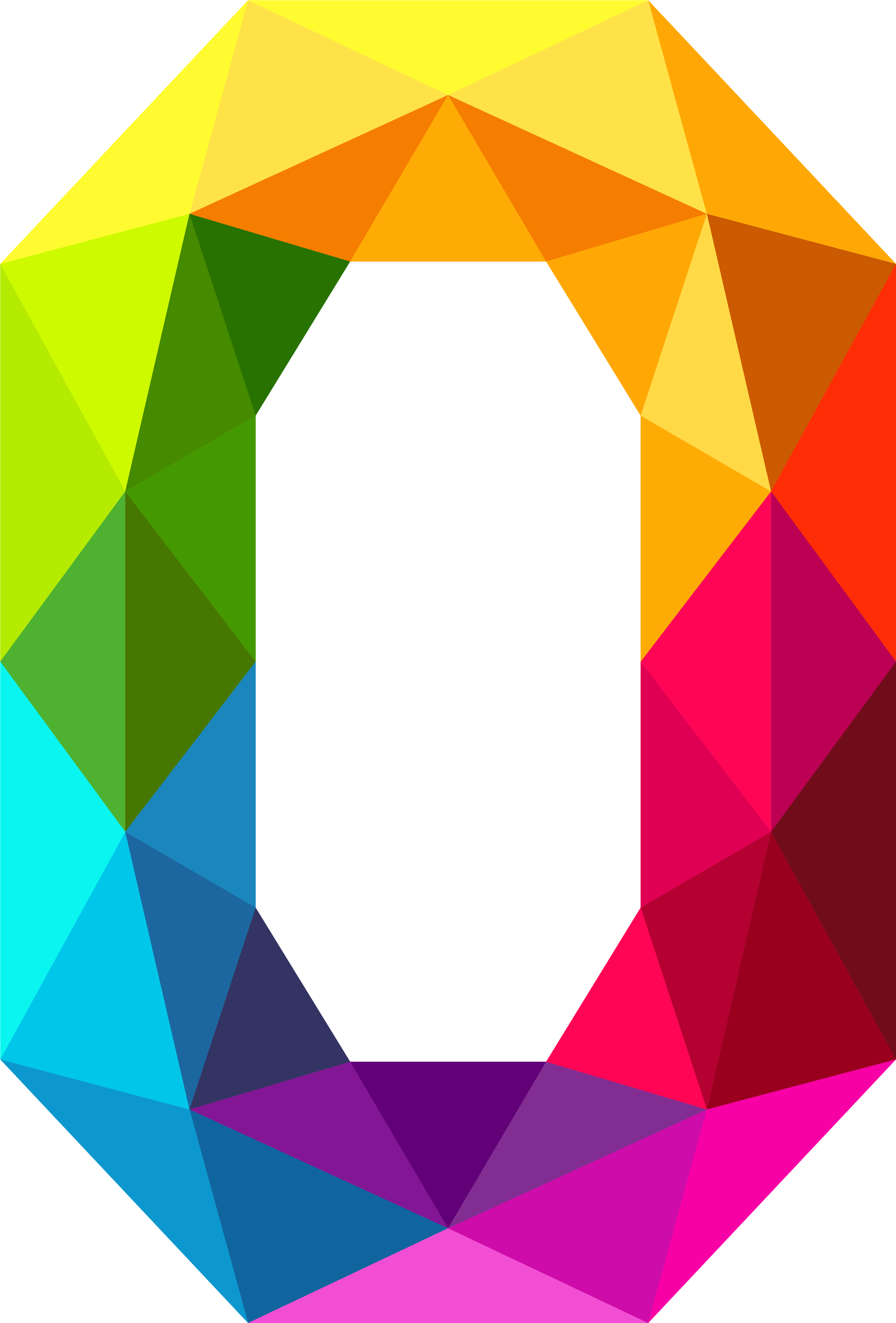 Download Triangles Number Zero Png - Colourful Triangles Number Png ...