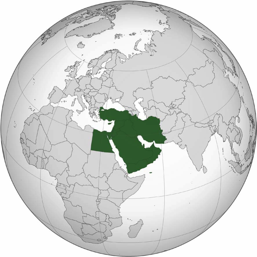 Download Middle East - Ideal Map Of Middle East - HD Transparent PNG ...