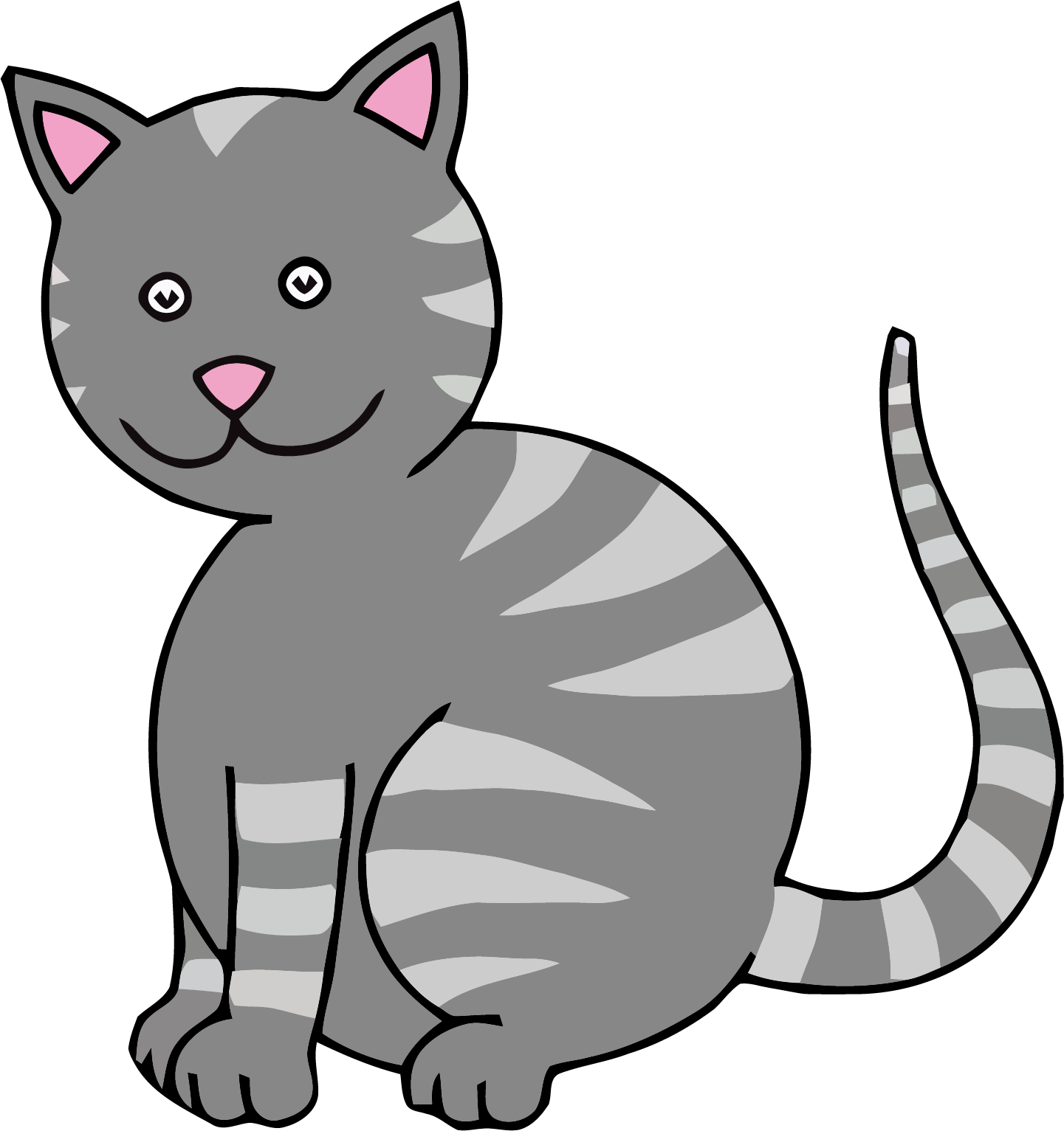 Download HD Gray Color Cat Clipart Png - Cat Clipart Png Transparent ...