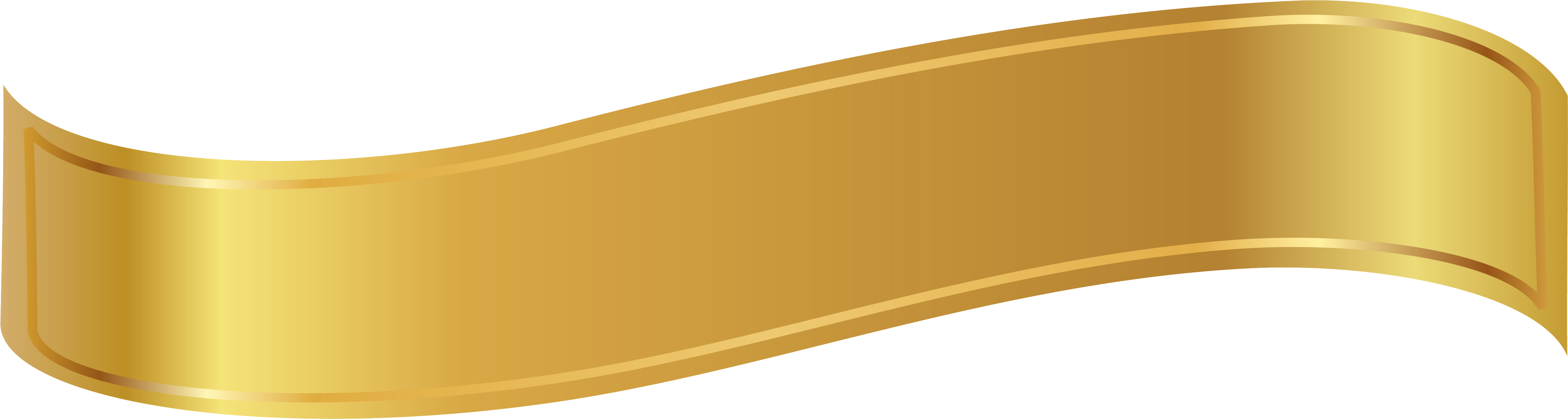 Download Gold Transparent Ribbon - Gold Banner Ribbon Png - HD ...