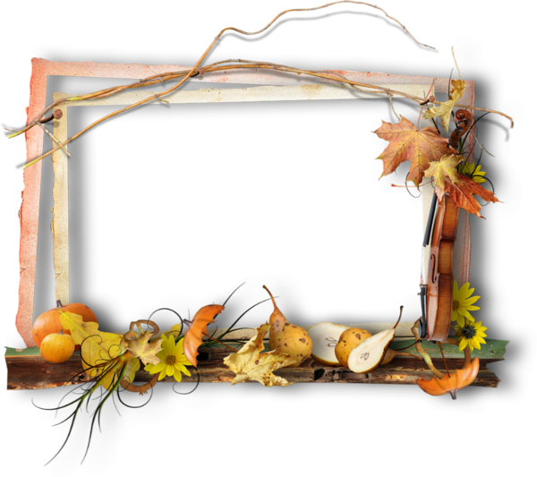 Download Cluster, Fall, Autumn Frame Png - - Cadre D Automne - HD ...