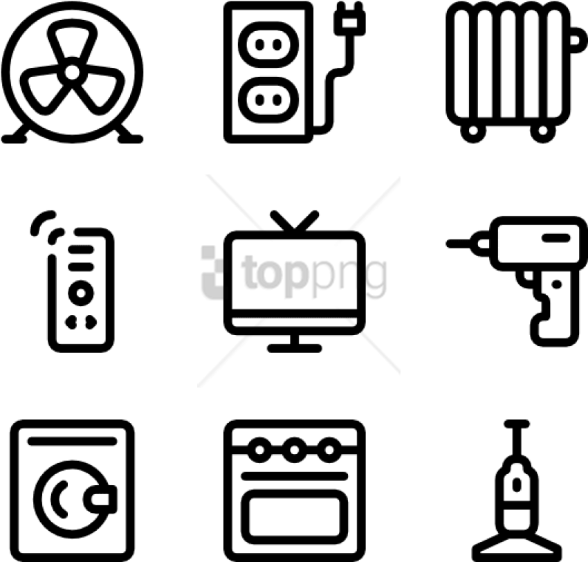 Download Free Png Electrical Appliances Icon Packs Svg Psd - Print ...