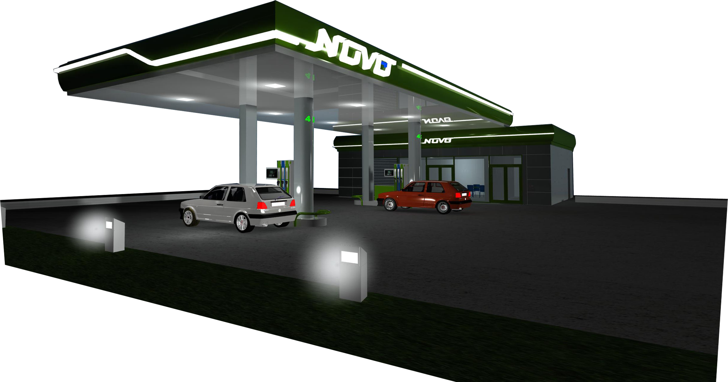 Download Filling Station - HD Transparent PNG - NicePNG.com