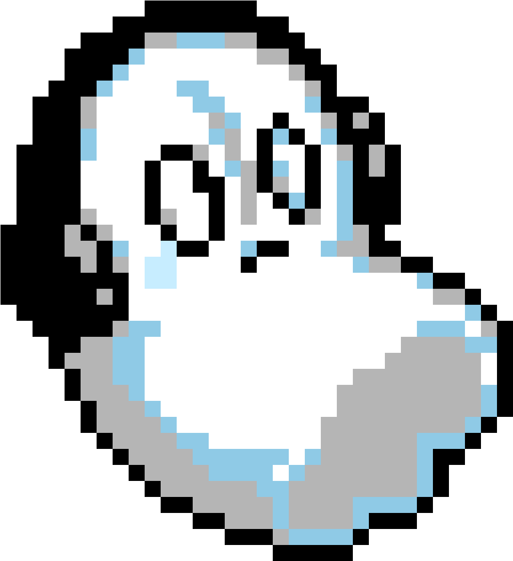 Download HD Detailed Napstablook - Undertale Minecraft Pixel Art ...