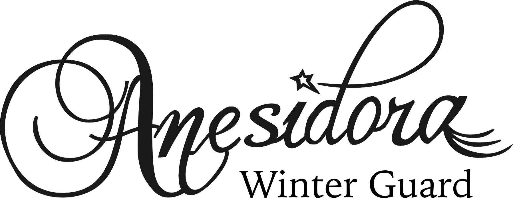 Download HD Anesidora Winter Guard - Calligraphy Transparent PNG Image ...