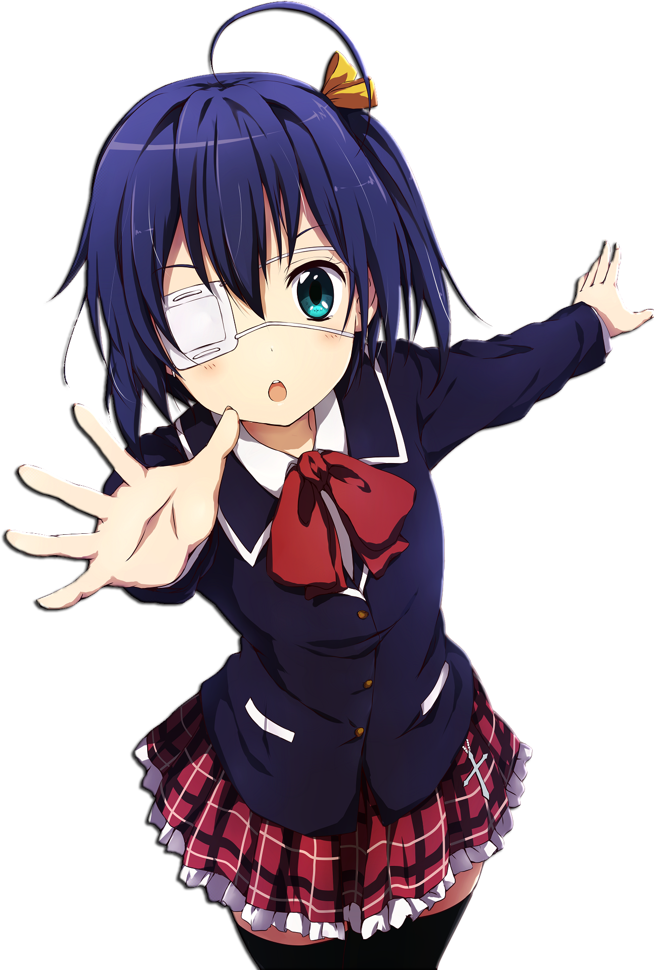 Download HD Anime - One Eye Anime Girl Transparent PNG Image - NicePNG.com