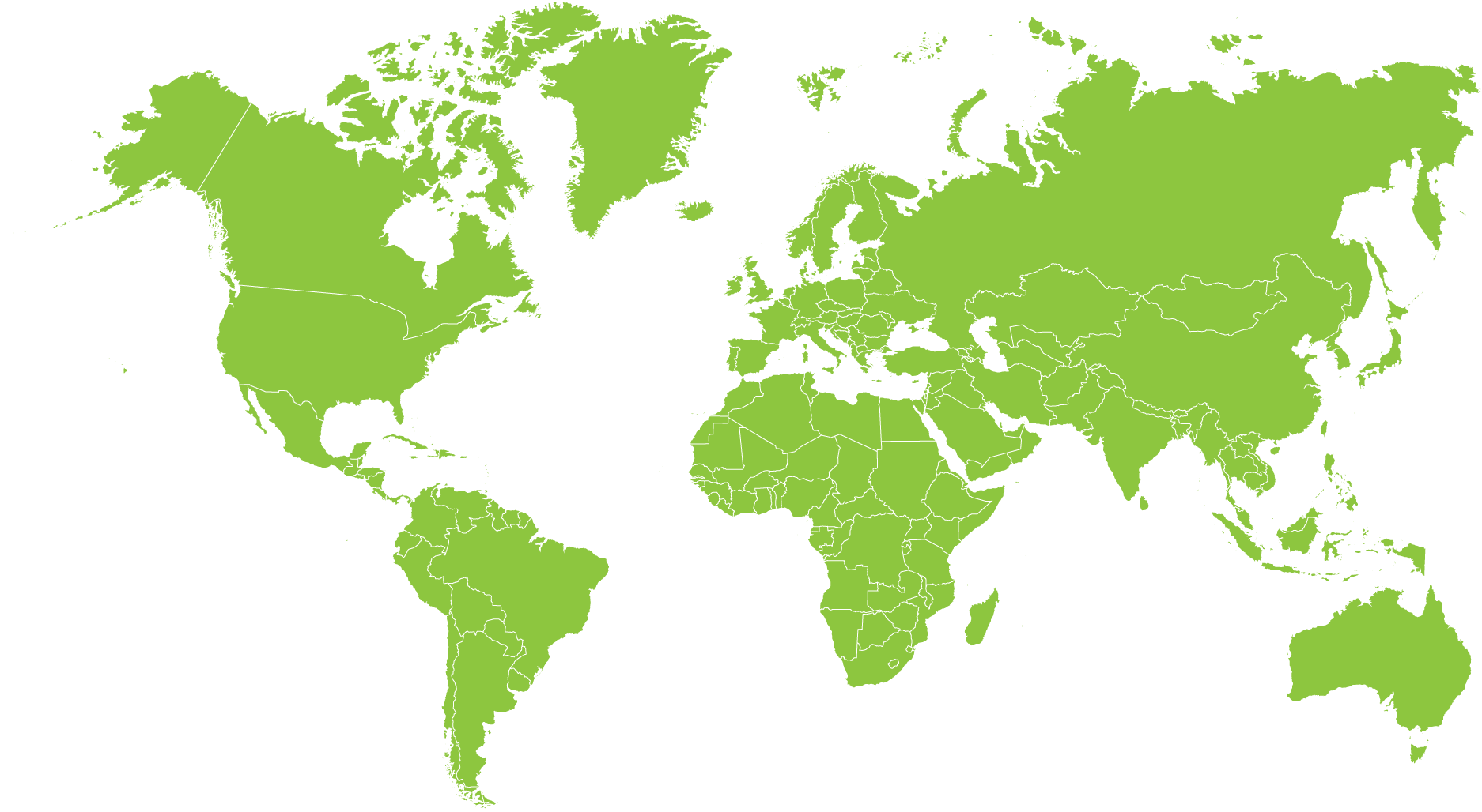 Download World Map Green - World Map Gray Color - HD Transparent PNG ...