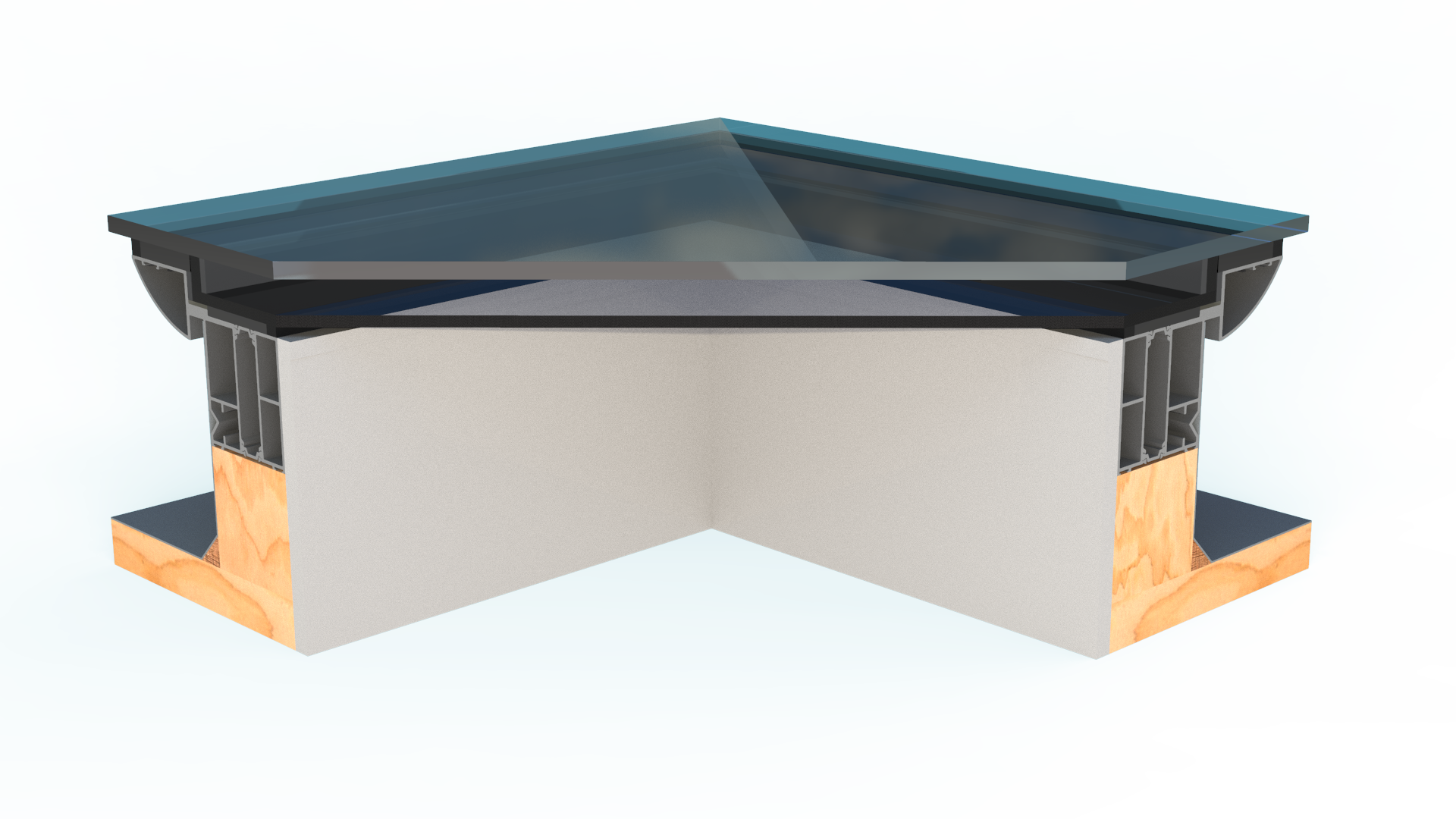 Download Superb Box Section Support Frame, Curved Outer Profile ...