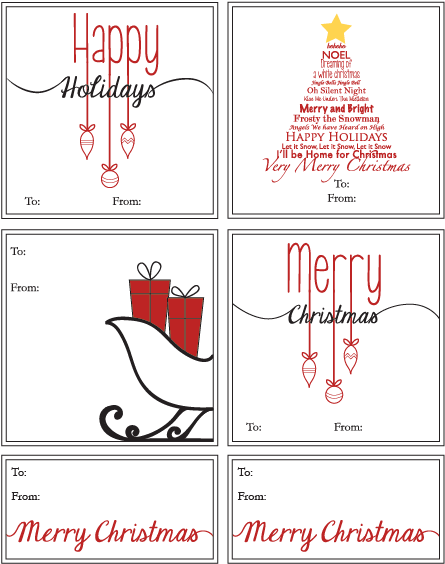 Download Christmas Gift Tags - Diagram - HD Transparent PNG - NicePNG.com