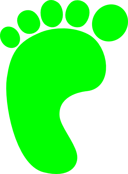 Download Feet Clipart Left Foot - Green Foot Clip Art - HD Transparent ...