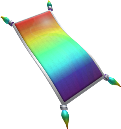Download Deluxe Rainbow Magic Carpet - Roblox Carpet - HD Transparent ...