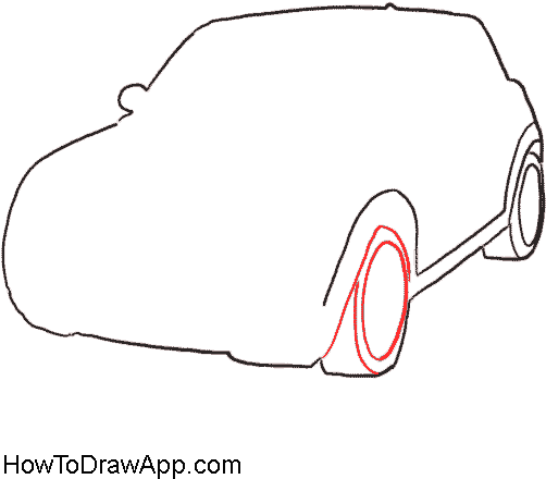 Download HD How To Draw Mini Cooper Easy - Mini Cooper Drawing Easy ...