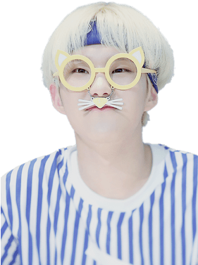 Download HD Seventeen Hoshi Cat Glasses - Hoshi Seventeen Kpop ...