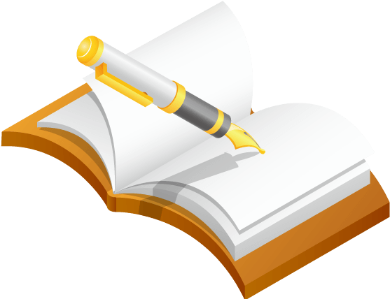 Download Book And Fountain Pen - Book And Pen Png - HD Transparent PNG ...