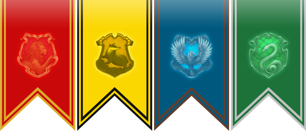 Download HD Harry Potter Houses Banner Transparent PNG Image - NicePNG.com