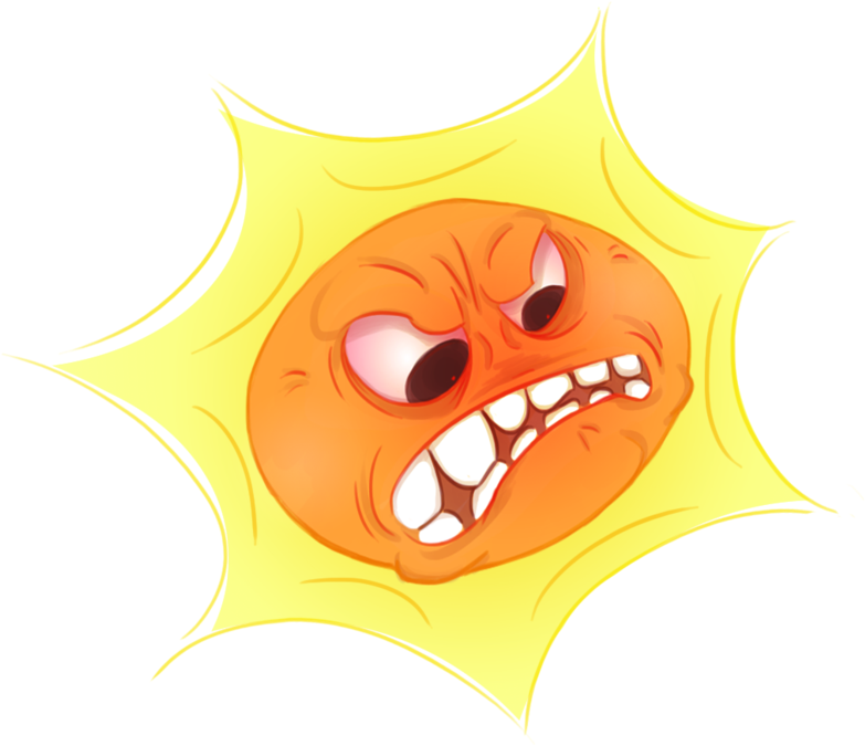 Download 28 Collection Of Angry Sun Drawing - Portable Network Graphics ...