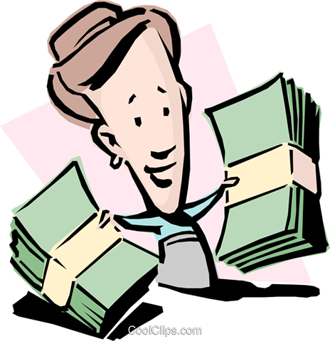 Download HD Cartoon Man With Money Royalty Free Vector Clip Art - Man ...