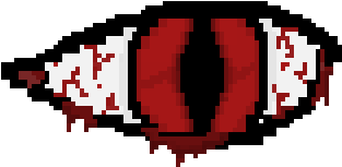 Download HD Red Evil Eyes Png - Pixel Art Evil Eyes Transparent PNG ...