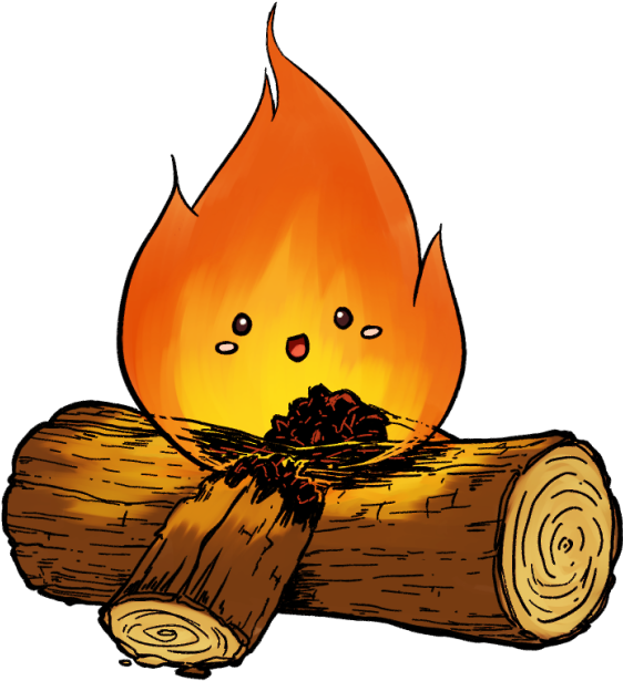 Download HD Cute Campfire - Cute Fire Clipart Transparent PNG Image ...