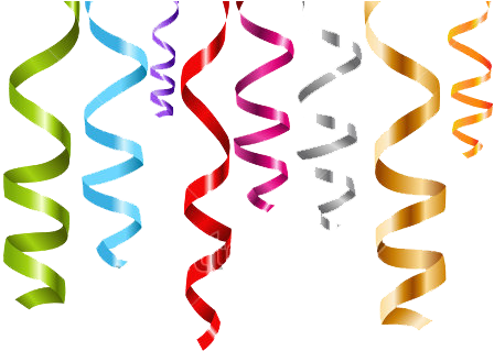 Download HD Free Confetti Clipart Image - Streamer Png Transparent PNG ...