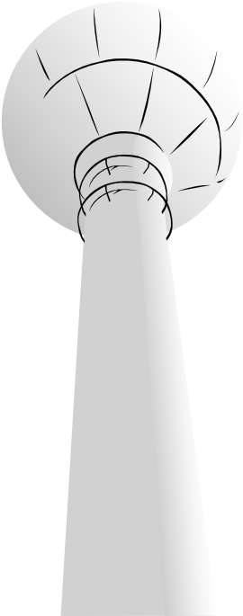 Download HD Water Tower Black White Line Art Coloring Book Colouring ...