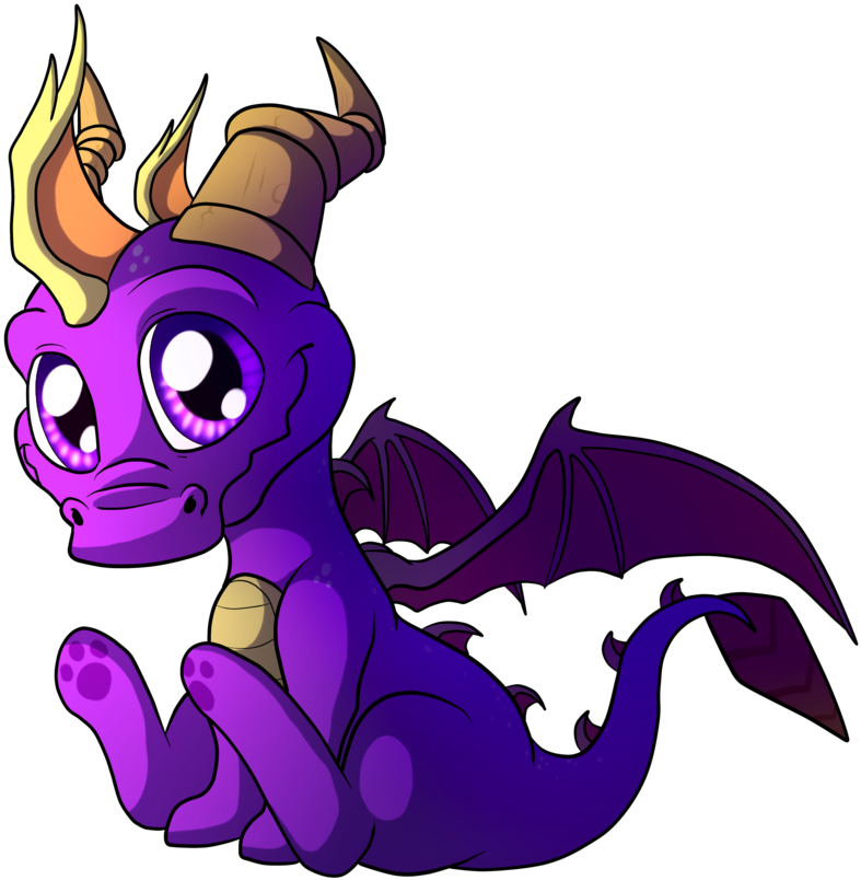 Download HD Spyro The Dragon - Spyro Chibi Png Transparent PNG Image ...