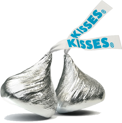 Download Kiss Clipart Candy Kisses - 2 Hershey Kisses - HD Transparent ...