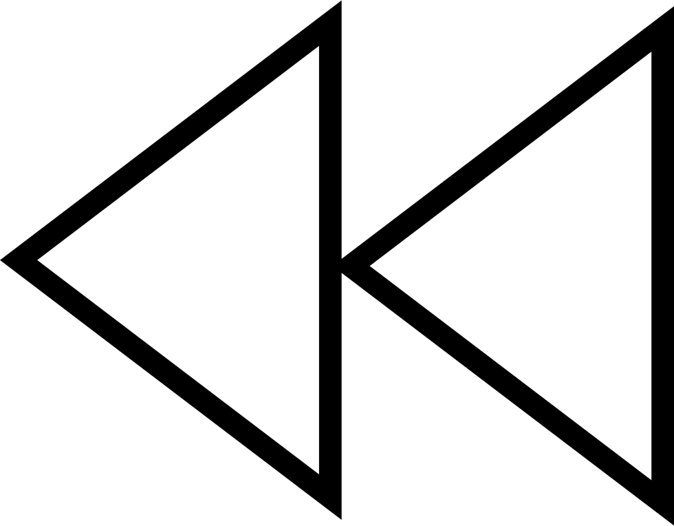 Download Rewind Button Arrows - White Rewind Button Png - HD ...