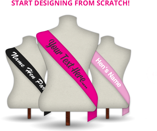 Download Starting Designing Sashes - Transparent Hen Party Sash - HD ...