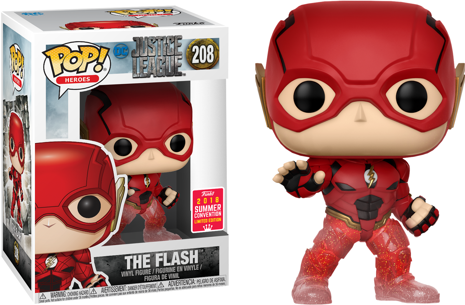 Download Justice League - Flash Running Funko Pop - HD Transparent PNG ...