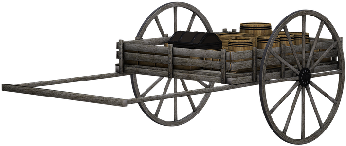 Download HD Cart Clipart Wooden Cart - Wooden Cart Png Transparent PNG ...