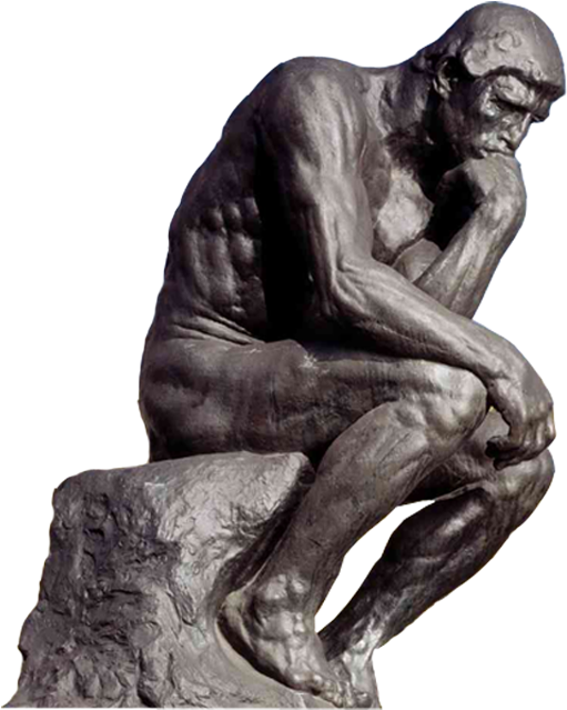 Download Thinking Statue Png - Thinking Man Statue Png - HD Transparent ...
