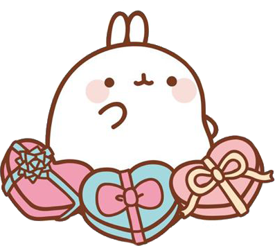 Download HD Molang Transparent Heart - Kawaii Wallpaper Cute ...