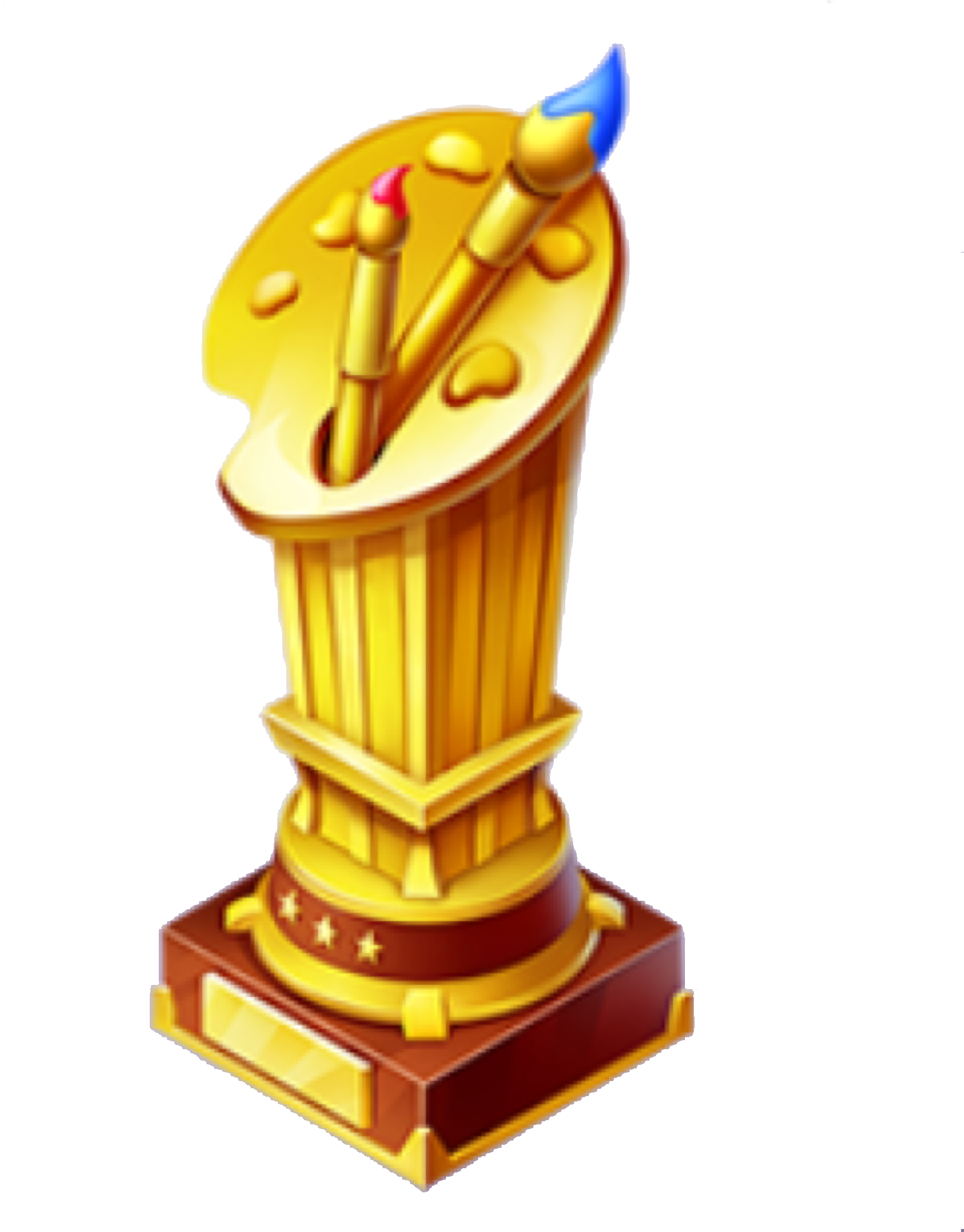 Download HD Gold Artist Trophy - Wiki Transparent PNG Image - NicePNG.com