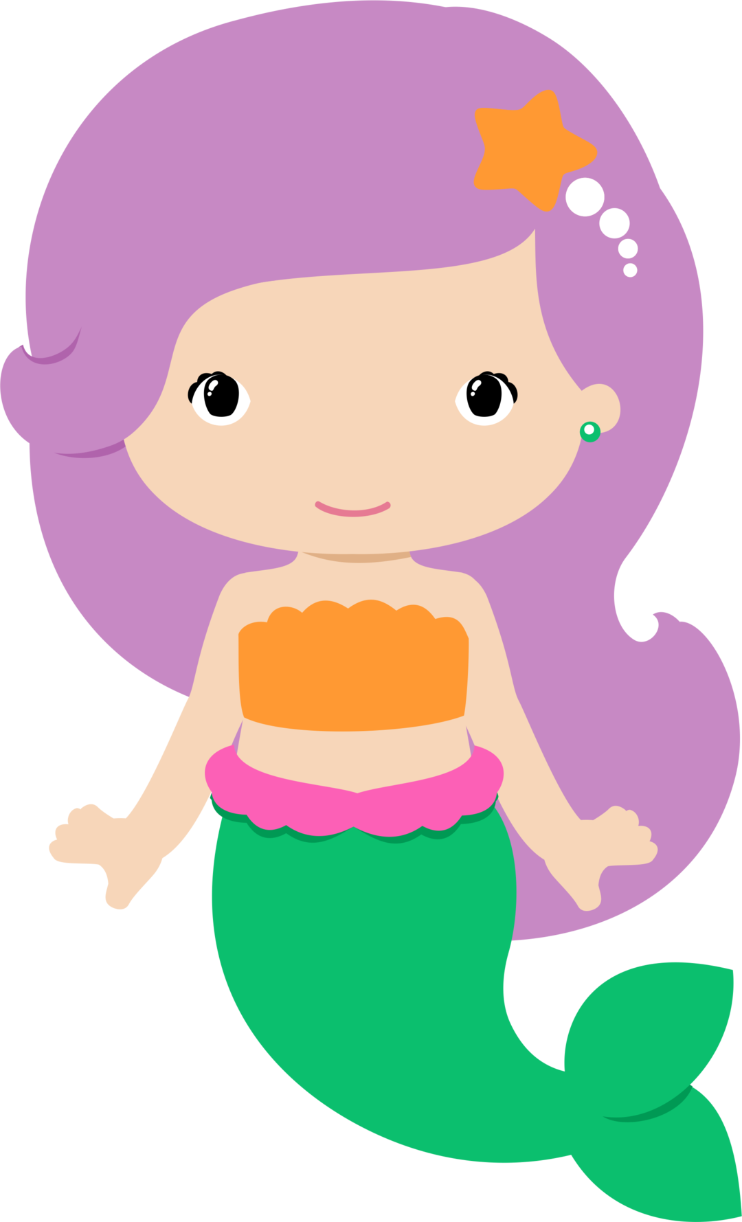 Download Cute Mermaid, Scrapbook Embellishments, Mermaid Clipart ...
