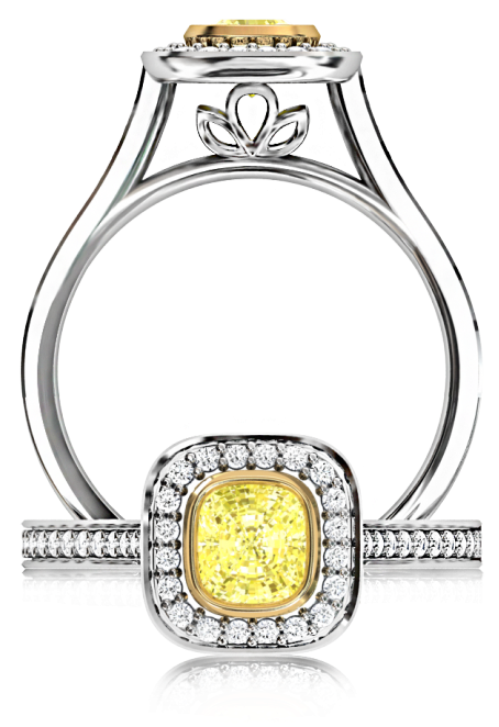 Download Fancy Yellow Diamond - Ring - HD Transparent PNG - NicePNG.com