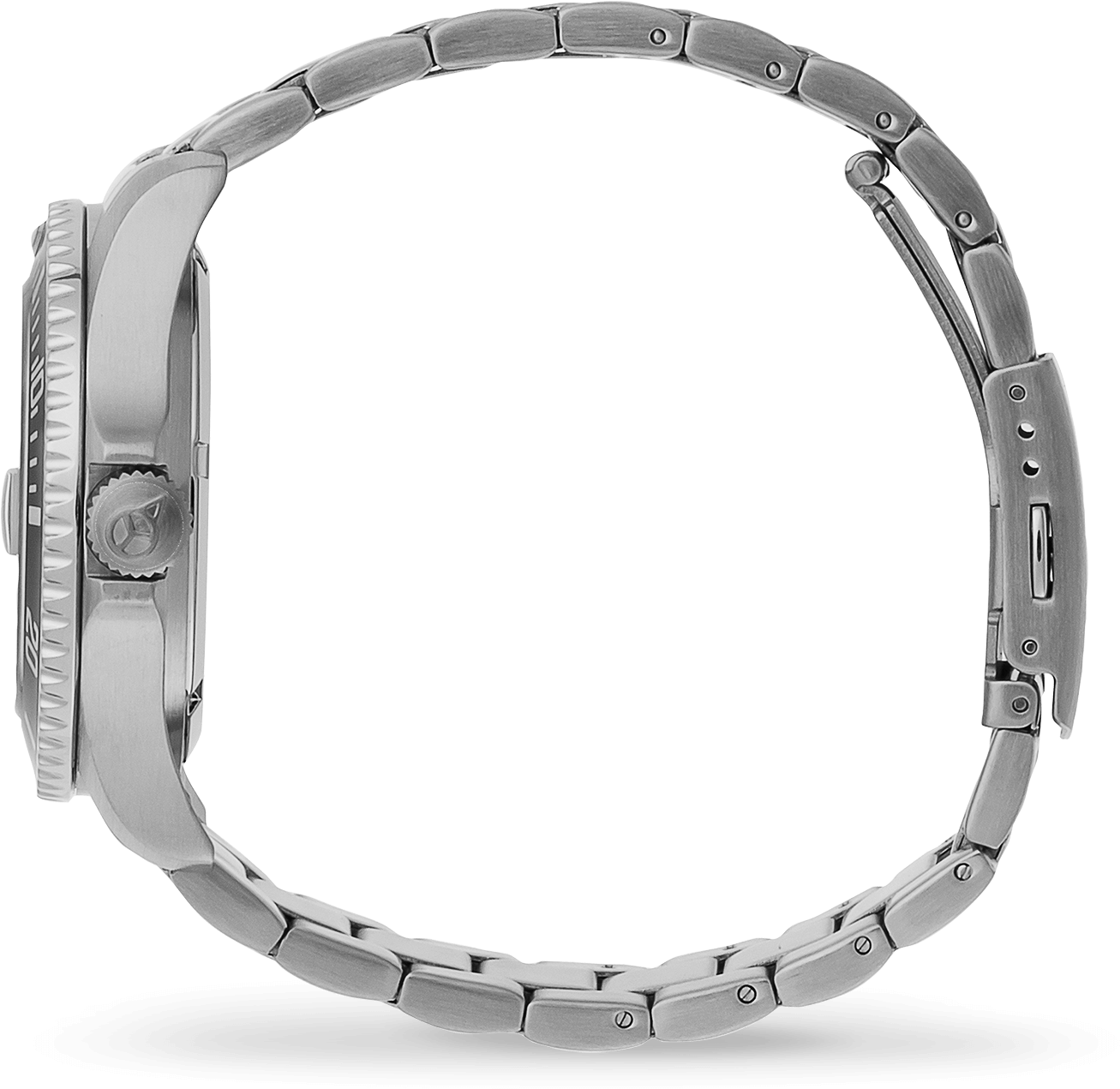 Download HD Ice Steel - Black Silver - Watch Transparent PNG Image ...