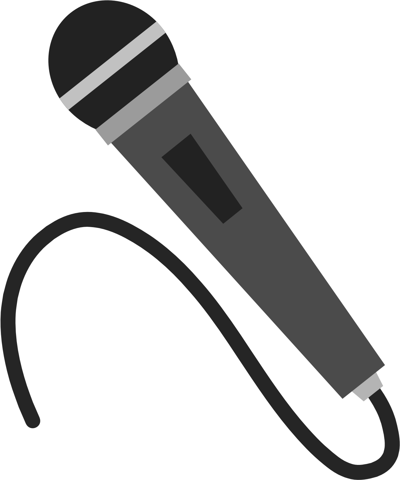 Download HD Cartoon Microphone Png - Microphone Clipart Transparent ...