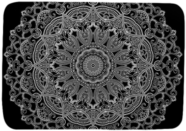 Download White Lace Circle On Black Background - Lace - HD Transparent ...