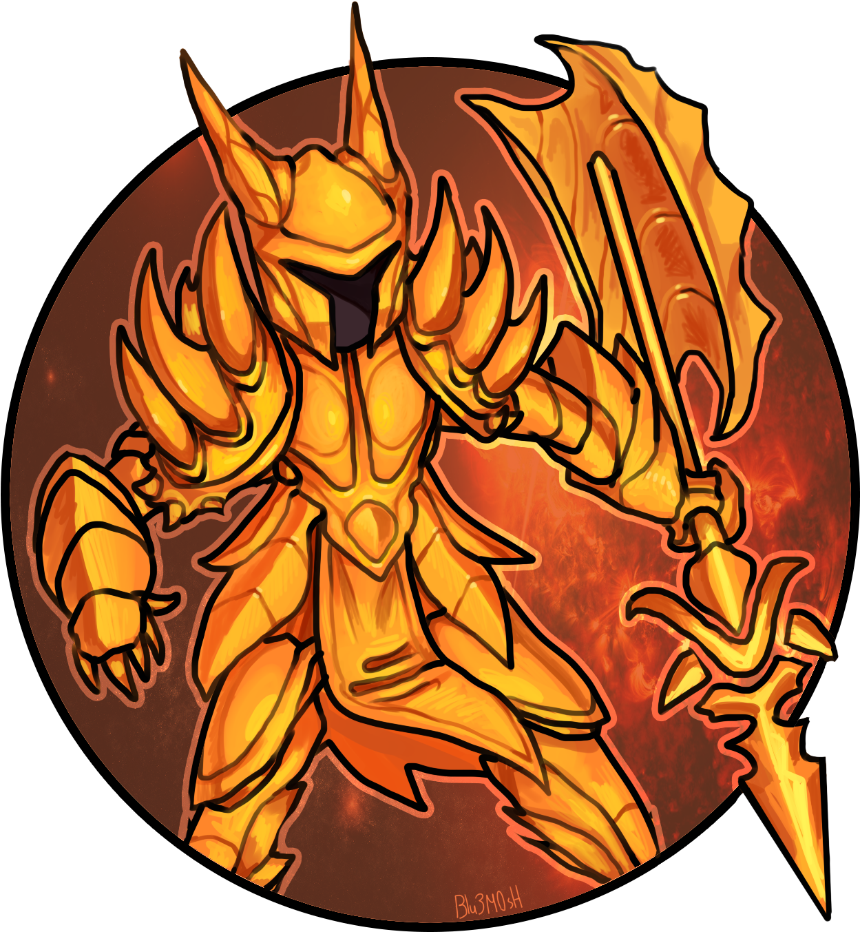Download HD Just Solar Flare Armor By Me - Terraria Solar Flare Armor ...