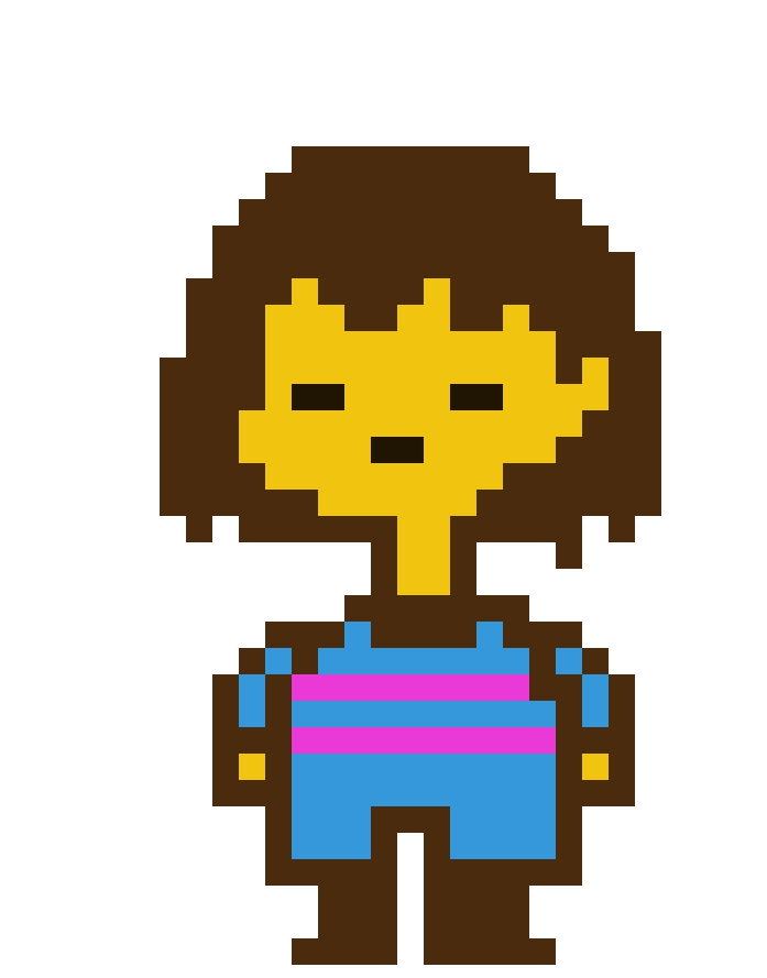 Download Girl - Frisk Sprite - HD Transparent PNG - NicePNG.com