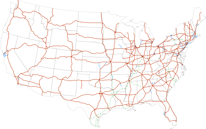 Download Interstate Highway System Main - Map Of Us Interstate Highway ...