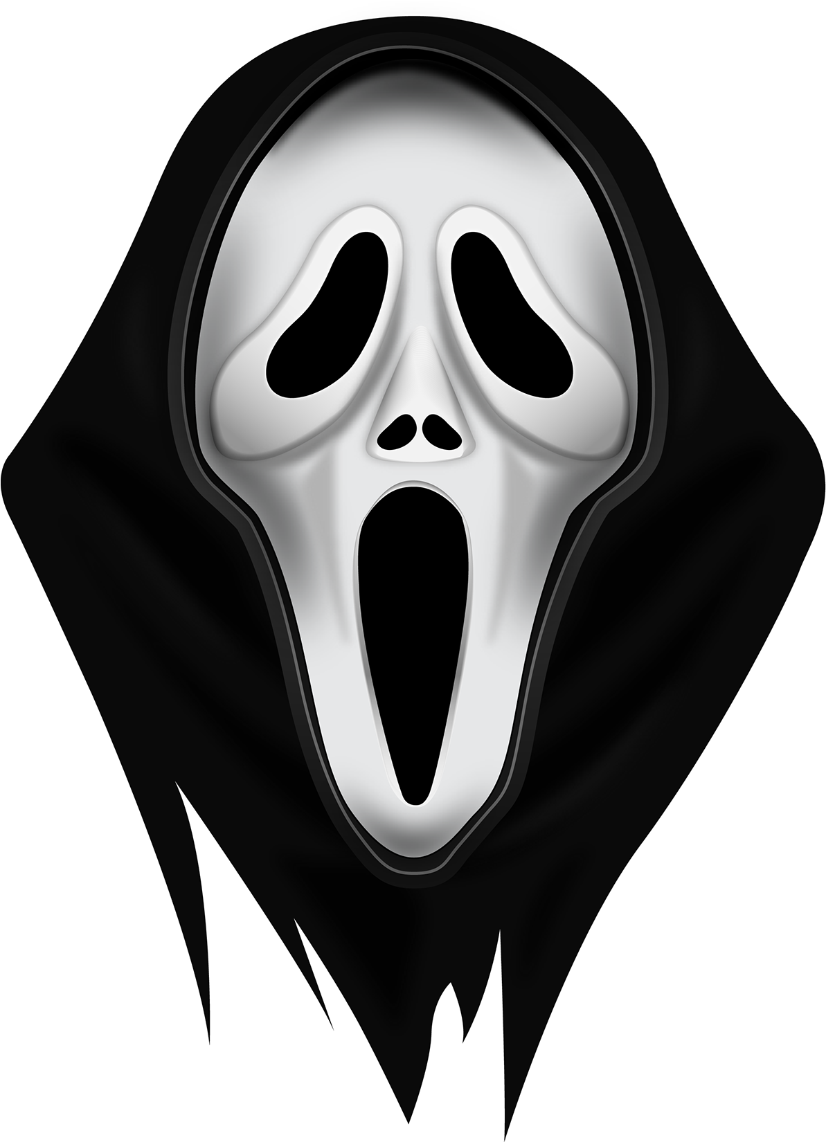 Download Scream Mask Illustration On Wacom Gallery Vector Stock ...