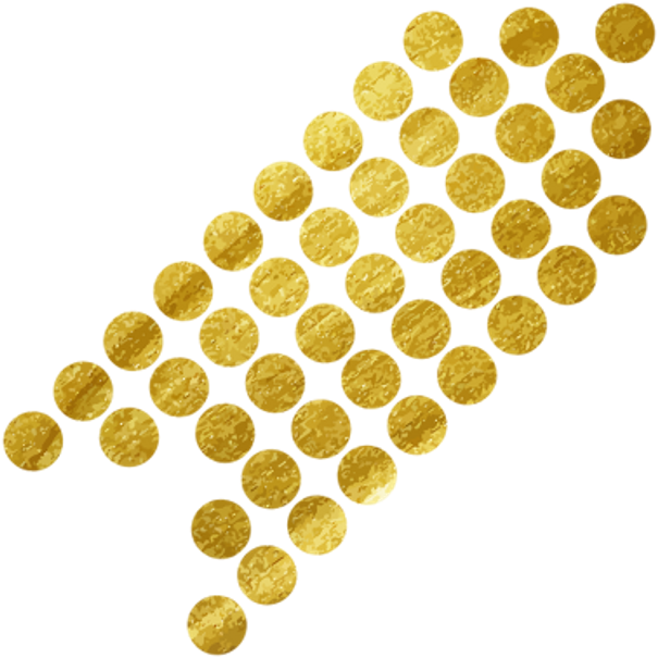 Download HD Flaunt Flauntmagazine Dots Gold Arrow Freetoedit - Plastic ...